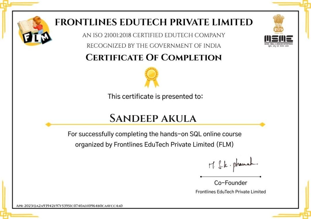 Sandeep Akula on LinkedIn: #sqldatabase #sql #sqlqueries Sandeep Akula on LinkedIn: #sqldatabase #sql #sqlqueries