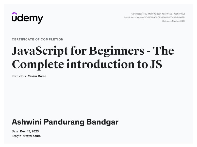 Ashwini Bandgar on LinkedIn: I'm thrilled to share that I've ... Ashwini Bandgar on LinkedIn: I'm thrilled to share that I've ...