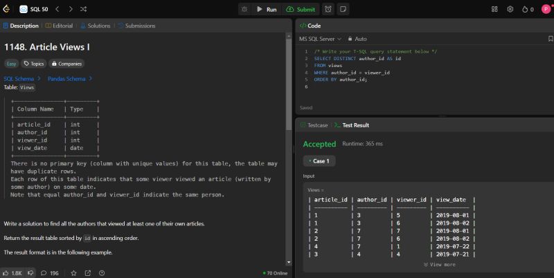 Pintu Kumar Sah on LinkedIn: #sql #leetcode #dataanalytics #sqlpractice ... Pintu Kumar Sah on LinkedIn: #sql #leetcode #dataanalytics #sqlpractice ...