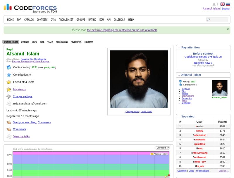 Md. Afsanul Islam on LinkedIn: #competitiveprogramming #codeforces # ... Md. Afsanul Islam on LinkedIn: #competitiveprogramming #codeforces # ...