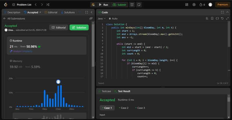 Umang Kumar on LinkedIn: #100daysofcode #java #leetcode #binarysearch # ... Umang Kumar on LinkedIn: #100daysofcode #java #leetcode #binarysearch # ...