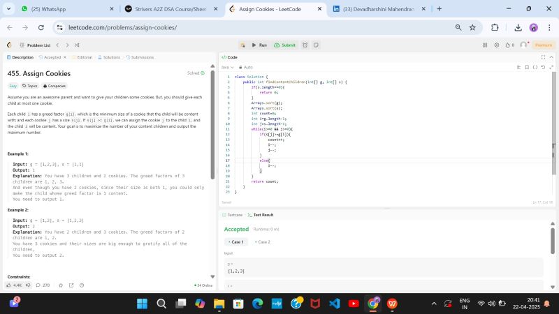 #codingchallenge #leetcode #java #greedyalgorithm #assigncookies ... #codingchallenge #leetcode #java #greedyalgorithm #assigncookies ...
