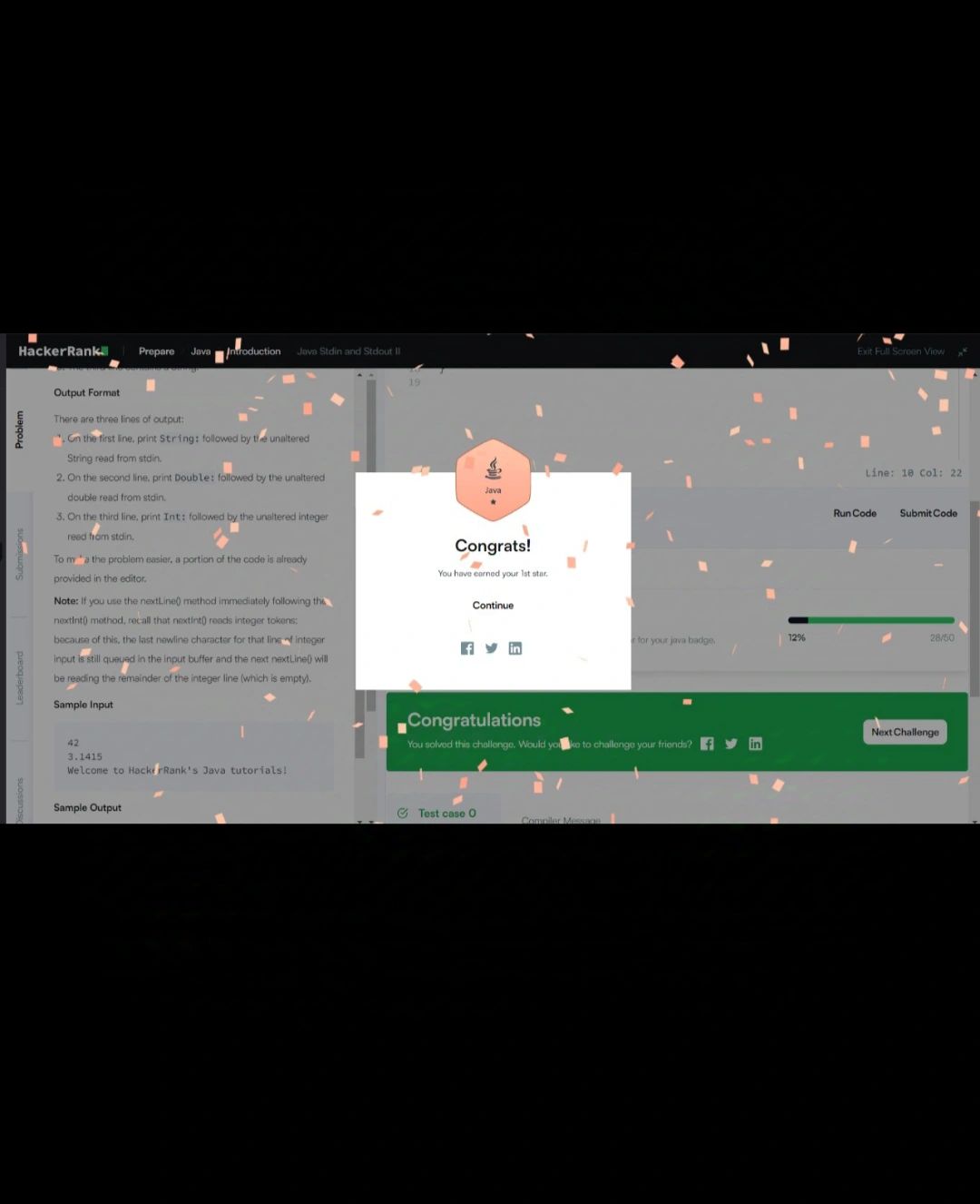 Ajay Sharma on LinkedIn: #hackerrank #java #keepdoing Ajay Sharma on LinkedIn: #hackerrank #java #keepdoing