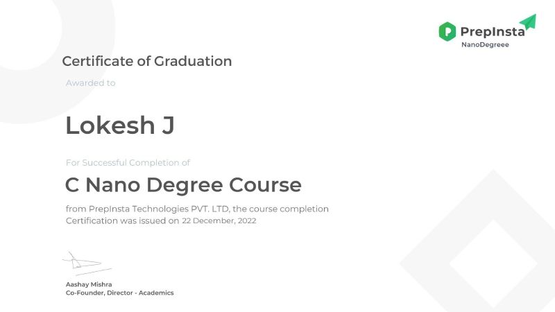 Lokesh J on LinkedIn: #prepinsta #experience #learning #cprogramming # ... Lokesh J on LinkedIn: #prepinsta #experience #learning #cprogramming # ...