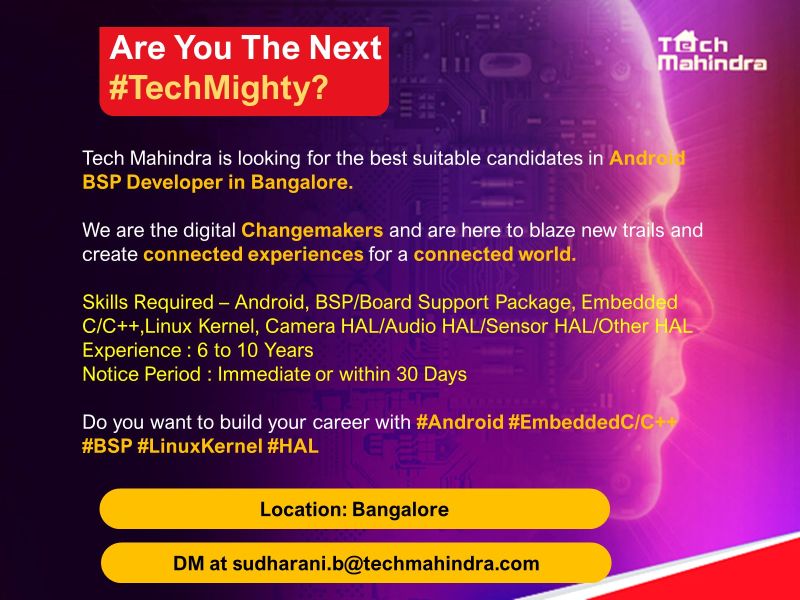 Sudharani B on LinkedIn: #androiddevelopment #bsp #android #linuxkernel ... Sudharani B on LinkedIn: #androiddevelopment #bsp #android #linuxkernel ...