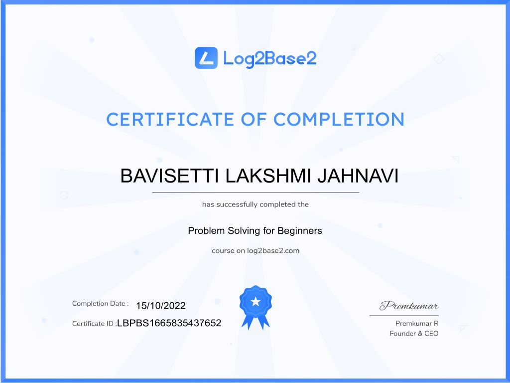 Lakshmi Jahnavi Bavisetti on LinkedIn: #log2base2 #coding #cprogramming ... Lakshmi Jahnavi Bavisetti on LinkedIn: #log2base2 #coding #cprogramming ...