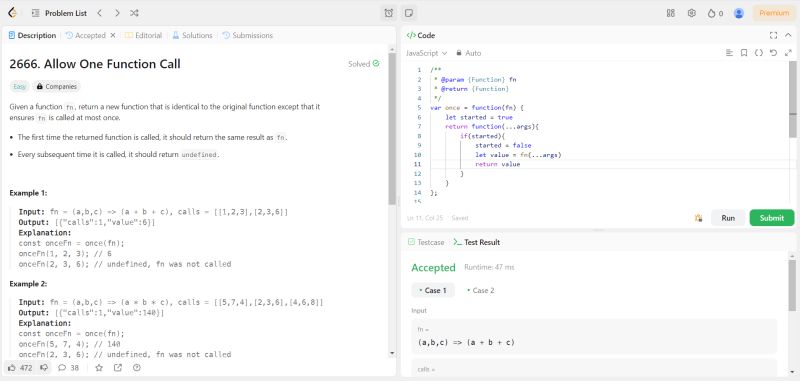 Krishna Teja on LinkedIn: #codingjs #leetcode #closure #javascript Krishna Teja on LinkedIn: #codingjs #leetcode #closure #javascript