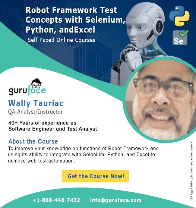 #robotframework #python #selenium #testautomation #guruface #excel ... #robotframework #python #selenium #testautomation #guruface #excel ...