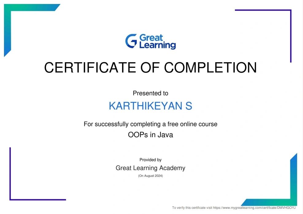 Karthikeyan S on LinkedIn: OOPs in java Karthikeyan S on LinkedIn: OOPs in java