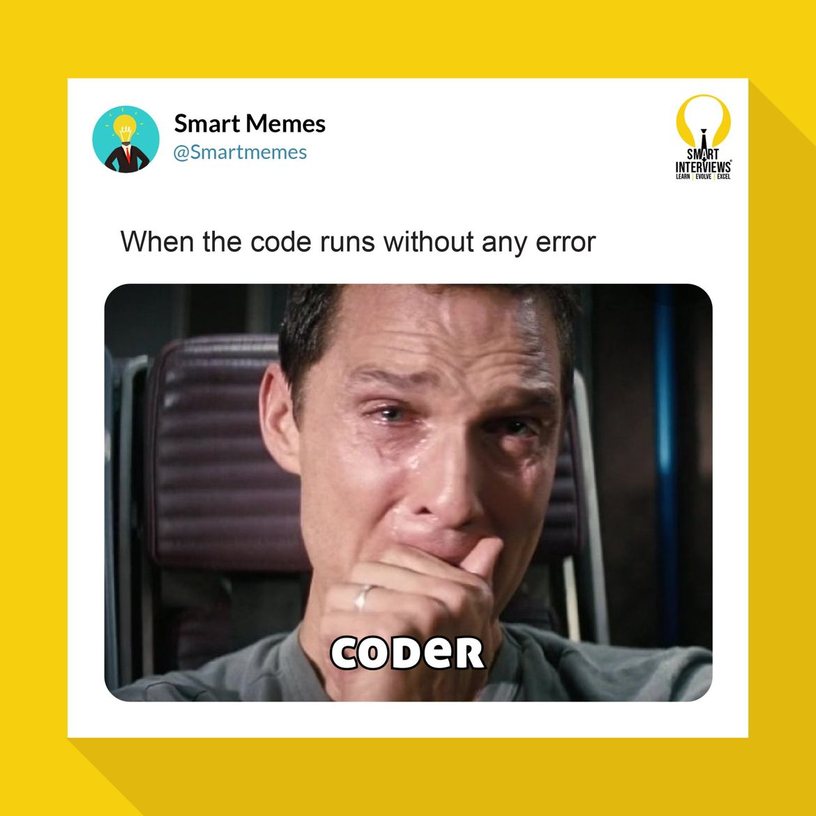Smart Interviews on LinkedIn: #coders #codermemes #coding #memes # ... Smart Interviews on LinkedIn: #coders #codermemes #coding #memes # ...