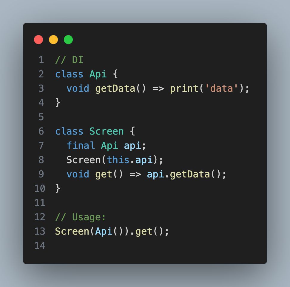 Wondering about Singleton vs Dependency Injection in your Flutter app ... Wondering about Singleton vs Dependency Injection in your Flutter app ...