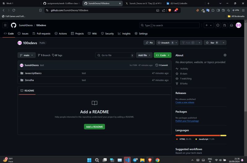 Suresh Deora on LinkedIn: #100daysofcode #coding #javascript #100xdevs ... Suresh Deora on LinkedIn: #100daysofcode #coding #javascript #100xdevs ...