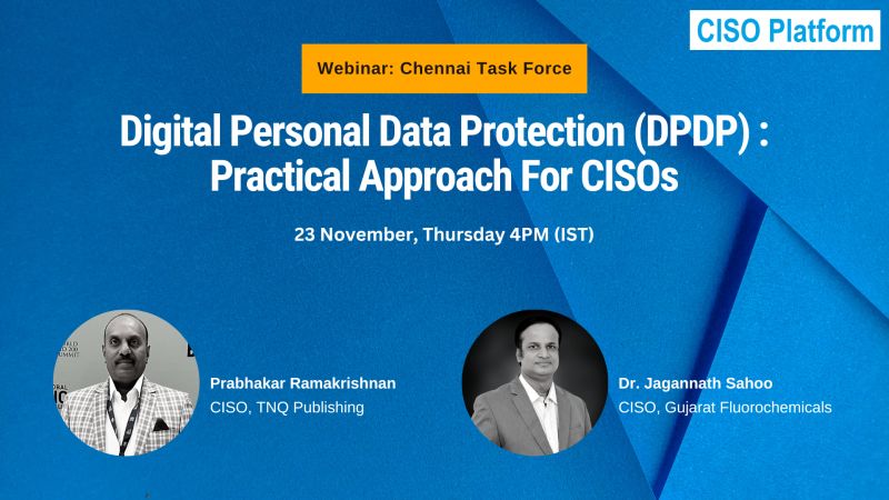CISOPlatform on LinkedIn: #dpdp #dataprotection #ciso CISOPlatform on LinkedIn: #dpdp #dataprotection #ciso
