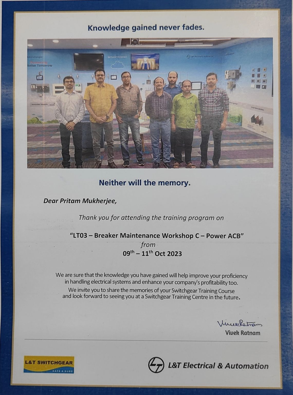 Pritam Mukherjee posted on LinkedIn Pritam Mukherjee posted on LinkedIn