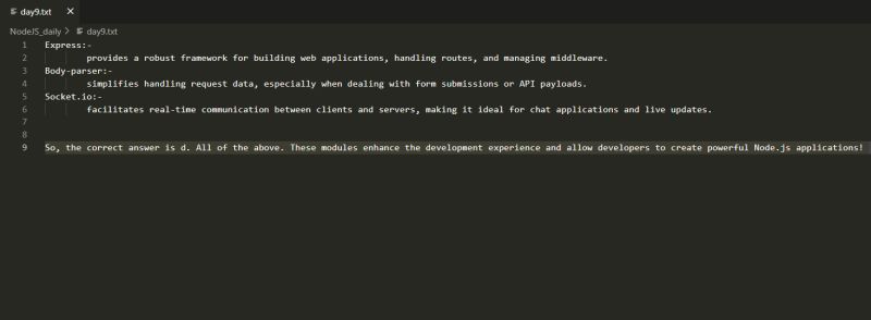 Day 9 of Node.js challenge with Scalar | Shwetank Dohroo posted on the ... Day 9 of Node.js challenge with Scalar | Shwetank Dohroo posted on the ...