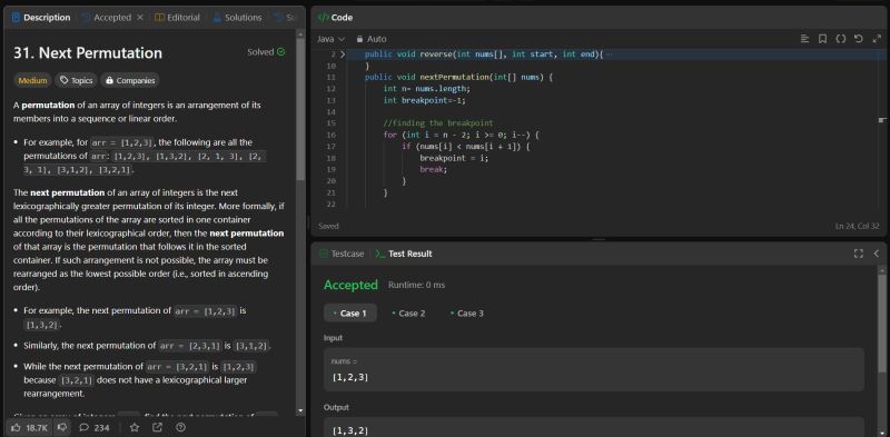 Angad Sudan on LinkedIn: #codingchallenge #leetcode #nextpermutation # ... Angad Sudan on LinkedIn: #codingchallenge #leetcode #nextpermutation # ...