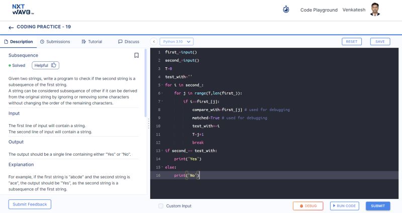 Venkatesh Nampally on LinkedIn: #day60 #100daysofcode #ccbp #nxtwave # ... Venkatesh Nampally on LinkedIn: #day60 #100daysofcode #ccbp #nxtwave # ...