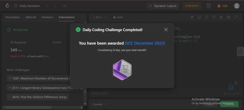Finished all daily challenges of LeetCode | Himanshu Singh posted on ... Finished all daily challenges of LeetCode | Himanshu Singh posted on ...