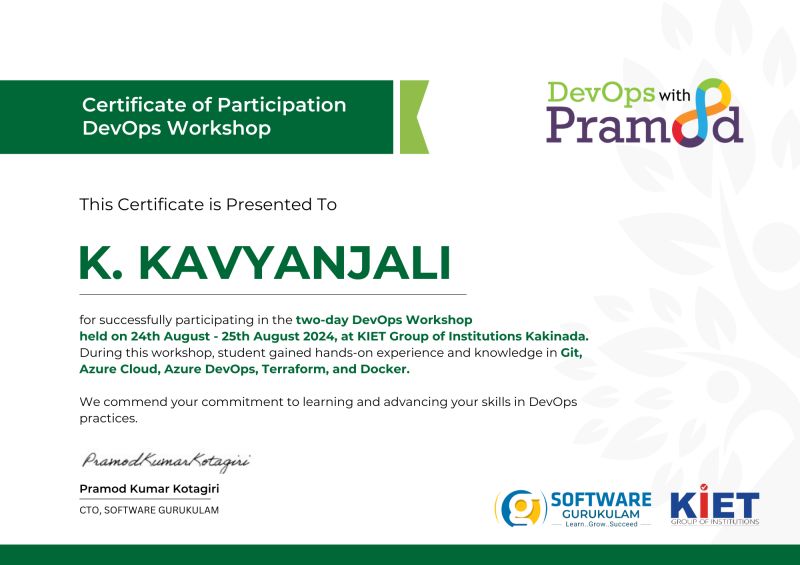 Kavya Kulukuri on LinkedIn: #devops #azure #git #terraform #docker # ... Kavya Kulukuri on LinkedIn: #devops #azure #git #terraform #docker # ...