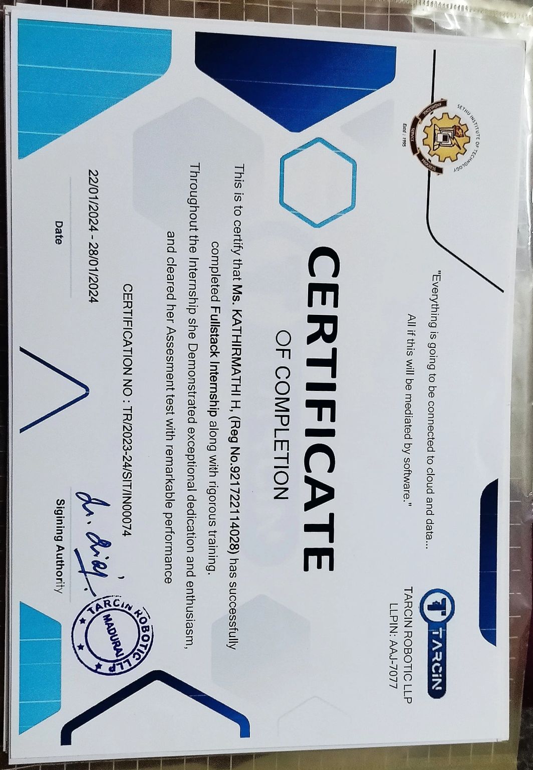 Kathirmathi H on LinkedIn: #internship #fullstackdevelopment # ... Kathirmathi H on LinkedIn: #internship #fullstackdevelopment # ...