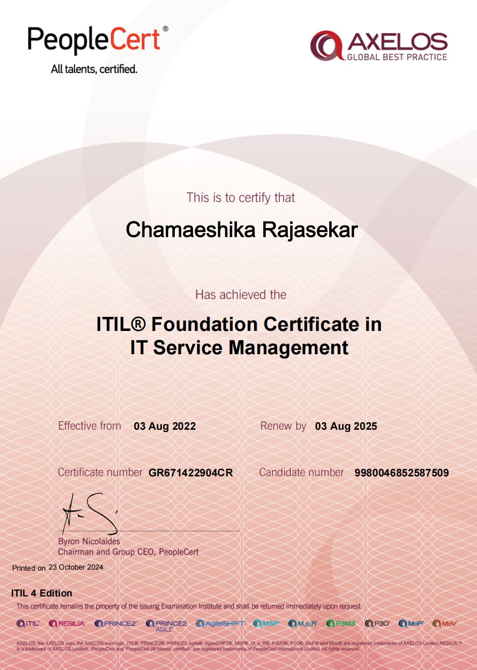 Chamaeshika Sekar on LinkedIn: #itil #itilcertification # ... Chamaeshika Sekar on LinkedIn: #itil #itilcertification # ...