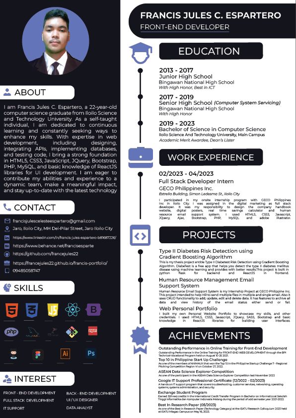 Francis Jules Espartero on LinkedIn: #opentowork #javascript #webdesign ... Francis Jules Espartero on LinkedIn: #opentowork #javascript #webdesign ...