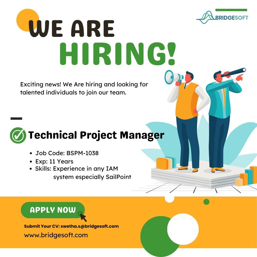 Swetha s on LinkedIn: #bridgesoft #technicalprojectmanager #iam # ... Swetha s on LinkedIn: #bridgesoft #technicalprojectmanager #iam # ...