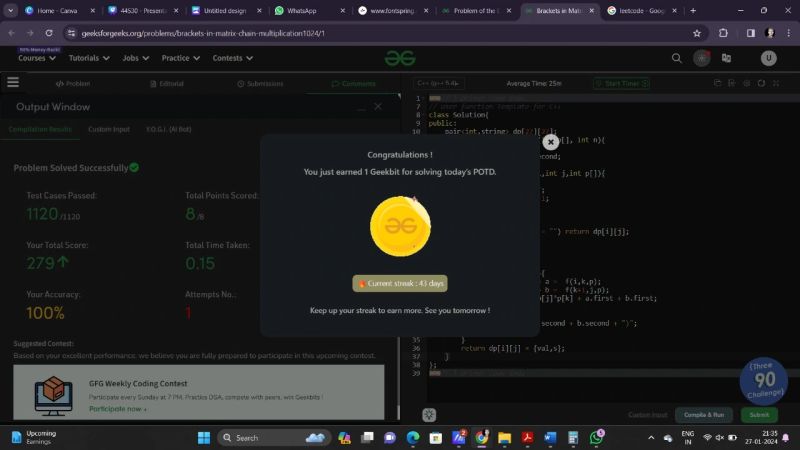 Uday Bajpai on LinkedIn: #leetcode #gfg #codingninjas #dsa Uday Bajpai on LinkedIn: #leetcode #gfg #codingninjas #dsa