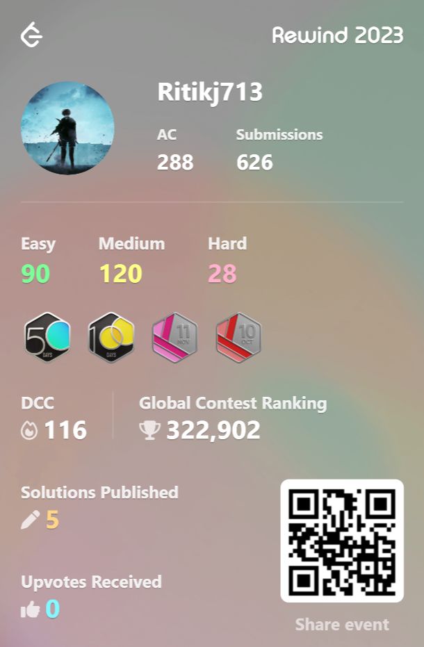RITIK JAISWAL on LinkedIn: #leetcoderewind #codingjourney #leetcode # ... RITIK JAISWAL on LinkedIn: #leetcoderewind #codingjourney #leetcode # ...