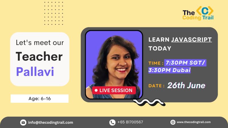 The Coding Trail on LinkedIn: Learn Java Script with Teacher Pallavi ... The Coding Trail on LinkedIn: Learn Java Script with Teacher Pallavi ...