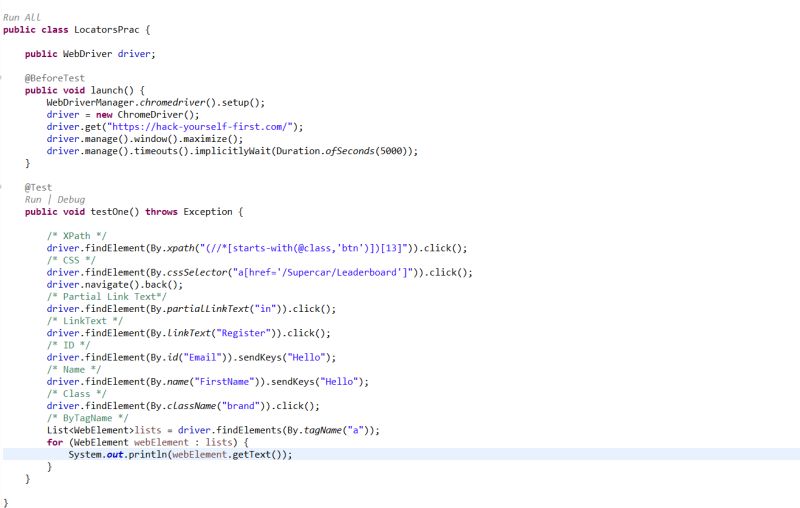 Sasikiran Kakara on LinkedIn: #selenium #java #locators # ... Sasikiran Kakara on LinkedIn: #selenium #java #locators # ...