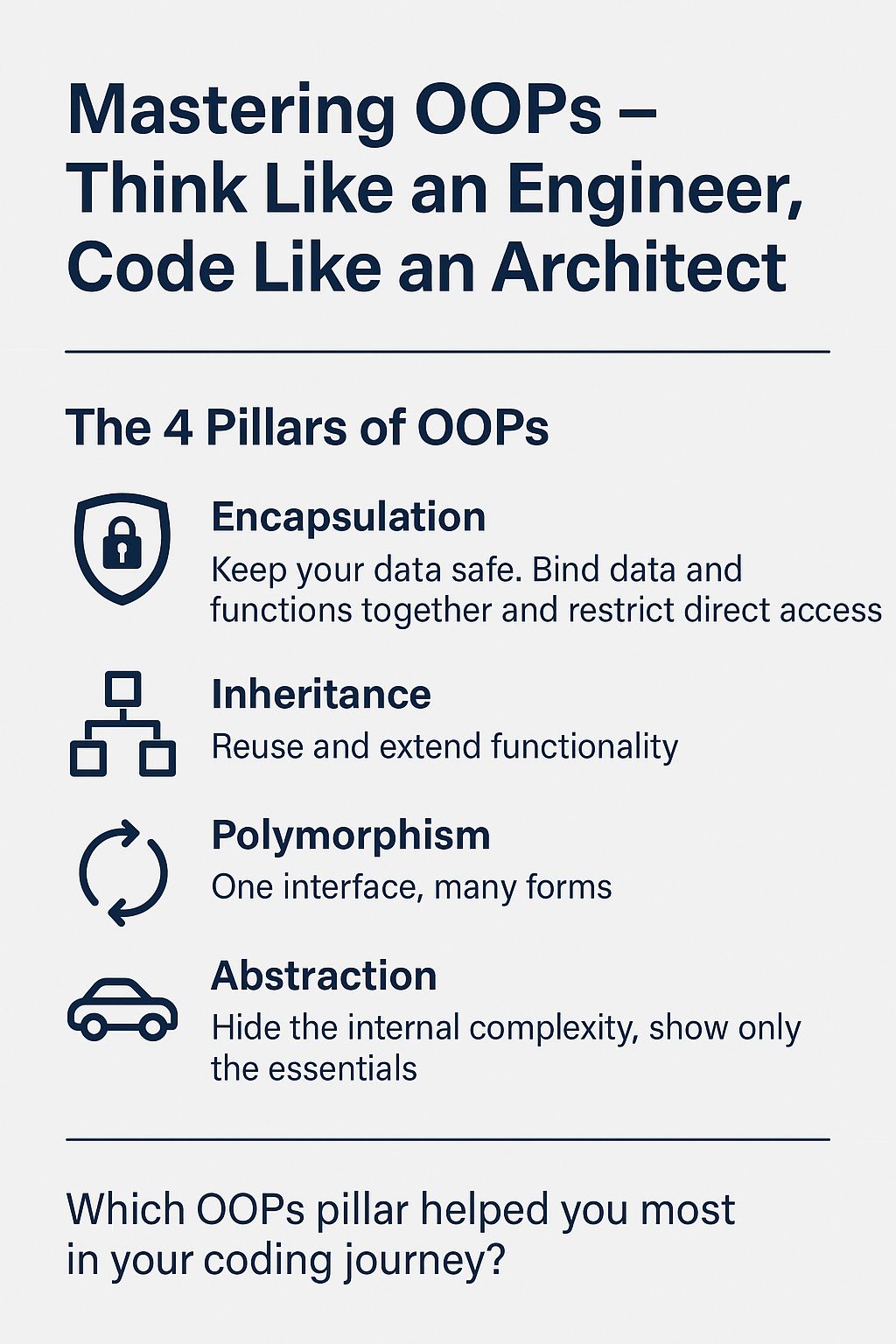 Whether you're a beginner or a pro, Object-Oriented Programming (OOPs ... Whether you're a beginner or a pro, Object-Oriented Programming (OOPs ...