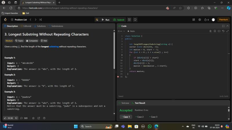 Day 03 of LeetCode Challenge: Solving Longest Substring | Ayush Pandey ... Day 03 of LeetCode Challenge: Solving Longest Substring | Ayush Pandey ...