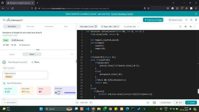 Day 35 of #365daysofcodechallenge on InterviewBit | Shiv Sagar posted ... Day 35 of #365daysofcodechallenge on InterviewBit | Shiv Sagar posted ...
