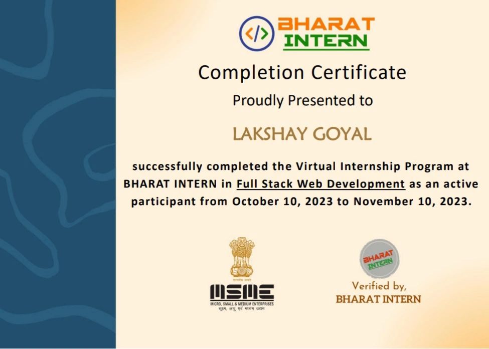 Lakshay Goyal on LinkedIn: #fullstackdeveloper #webdevelopment # ... Lakshay Goyal on LinkedIn: #fullstackdeveloper #webdevelopment # ...