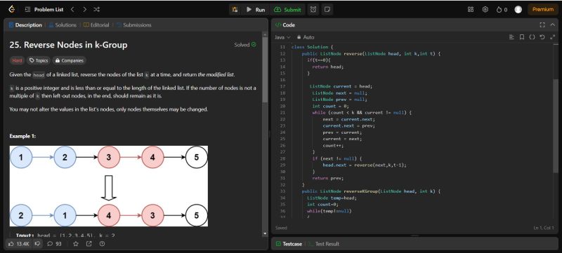 Palak Katara on LinkedIn: DAY 23/75 : LEETCODE Today question solved 25 ... Palak Katara on LinkedIn: DAY 23/75 : LEETCODE Today question solved 25 ...