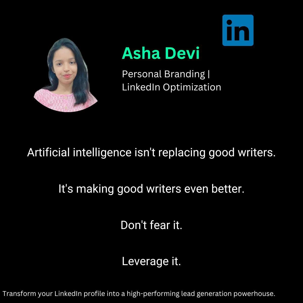 Asha Devi on LinkedIn: #asha #ashluck #ai #writing #aitool #linkedin Asha Devi on LinkedIn: #asha #ashluck #ai #writing #aitool #linkedin