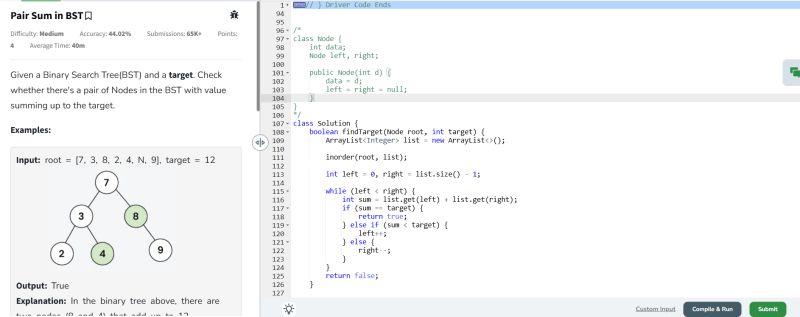 #java #binarysearchtree #bst #twopointer #datastructures #algorithms ... #java #binarysearchtree #bst #twopointer #datastructures #algorithms ...