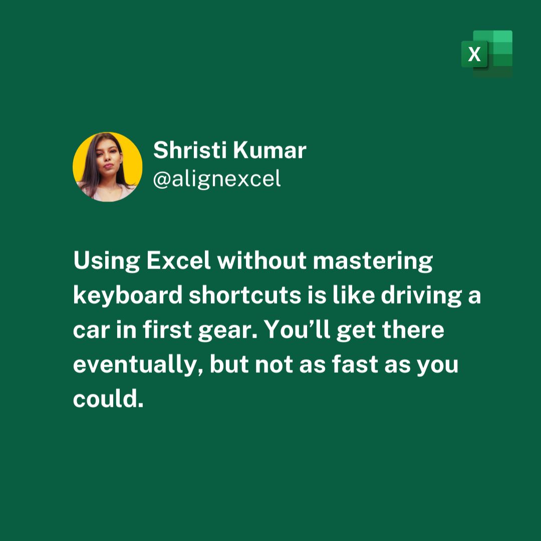 #excel #alignexcel #excelproductivity #microsoftexcel | Shristi Kumar #excel #alignexcel #excelproductivity #microsoftexcel | Shristi Kumar