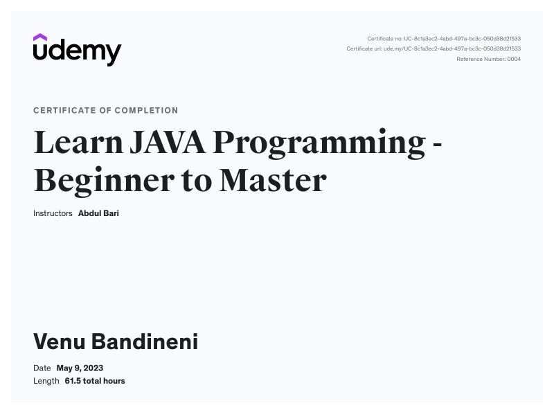 Venu Bandineni on LinkedIn: #javaprogramming #java #javadeveloper # ... Venu Bandineni on LinkedIn: #javaprogramming #java #javadeveloper # ...