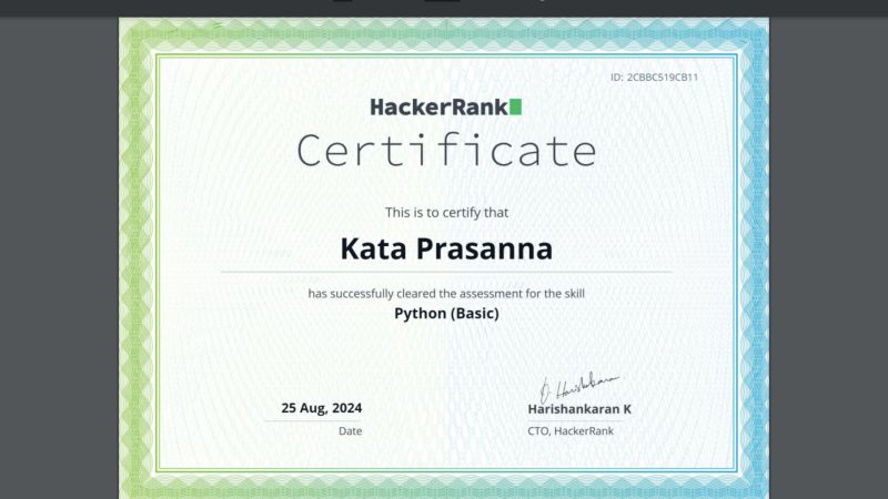 Kata Prasanna on LinkedIn: #python #learning #basics #hackerrank Kata Prasanna on LinkedIn: #python #learning #basics #hackerrank