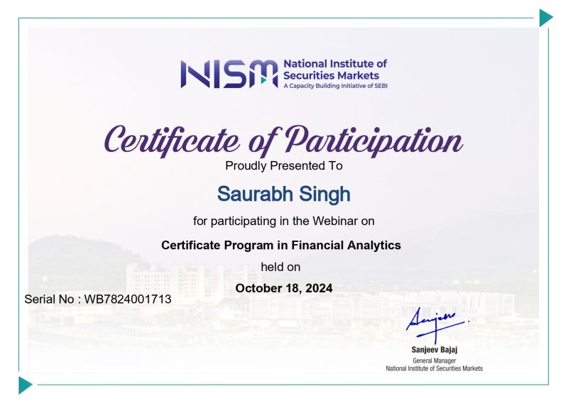 Saurabh Singh on LinkedIn: #nism #financialanalytics #corporatefinance ... Saurabh Singh on LinkedIn: #nism #financialanalytics #corporatefinance ...
