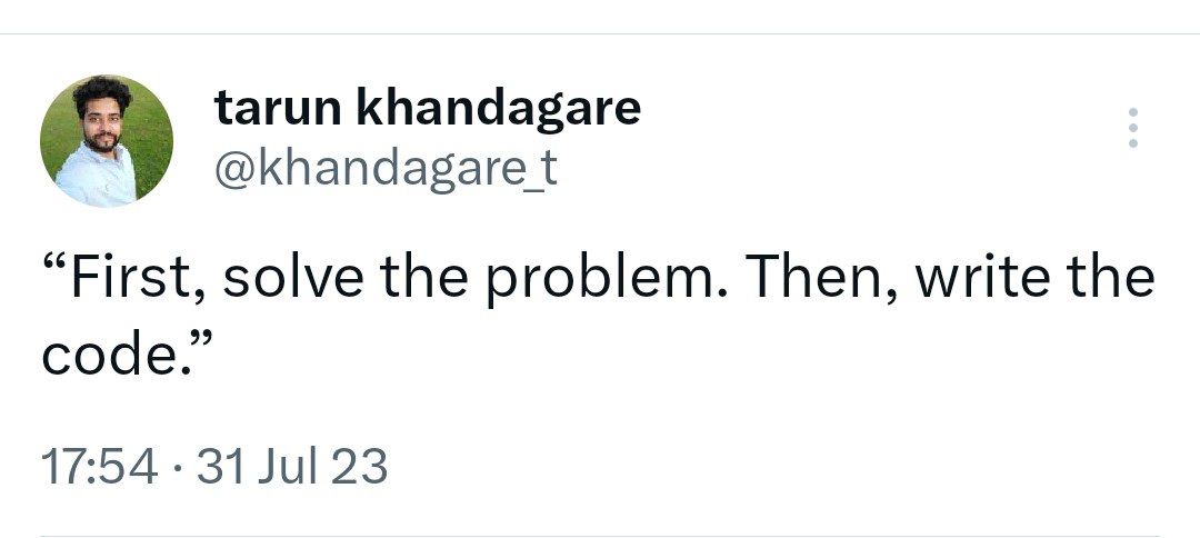Tarun Khandagare on LinkedIn: #codingskills Tarun Khandagare on LinkedIn: #codingskills