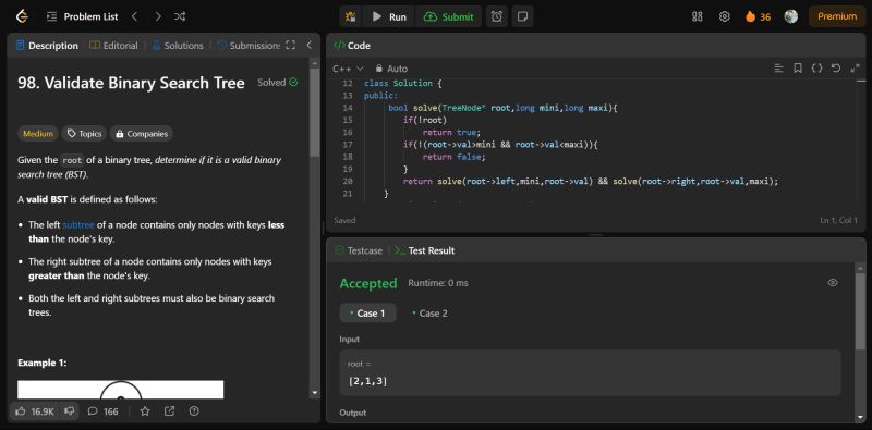 How to validate a binary search tree | Gautam Dawar posted on the topic ... How to validate a binary search tree | Gautam Dawar posted on the topic ...