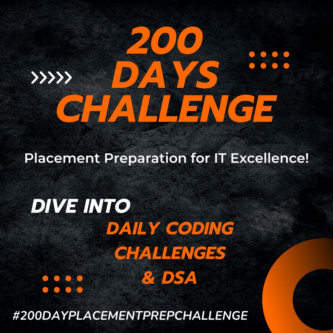 Hritik Kumar on LinkedIn: #200dayplacementprepchallenge #codetoexcel Hritik Kumar on LinkedIn: #200dayplacementprepchallenge #codetoexcel