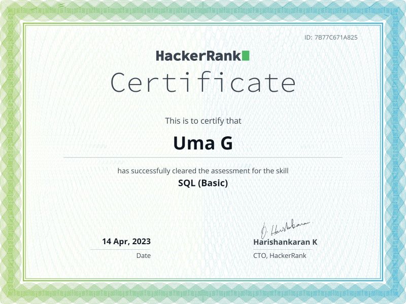 #sql #hackerrank #leetcode #mysql #sqldatabase #learning | Uma Gnanavel #sql #hackerrank #leetcode #mysql #sqldatabase #learning | Uma Gnanavel