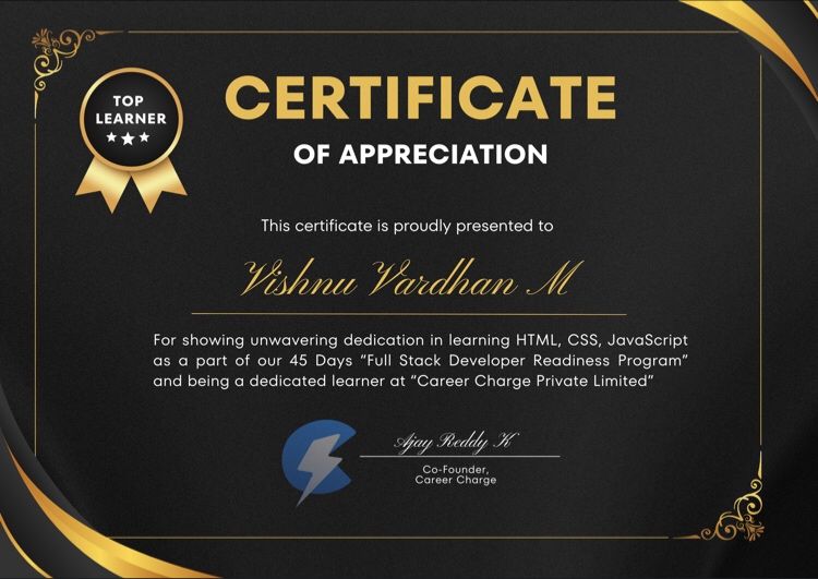 M Vishnu vardhan on LinkedIn: #careerchange #html #css #webdevelopment M Vishnu vardhan on LinkedIn: #careerchange #html #css #webdevelopment
