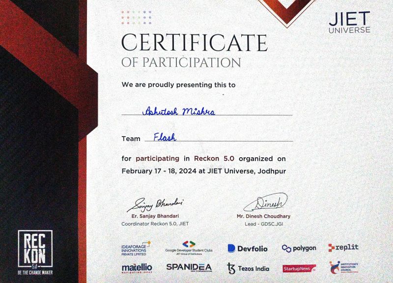 Ashutosh Mishra on LinkedIn: #hackathon #techforgood #teamwork # ... Ashutosh Mishra on LinkedIn: #hackathon #techforgood #teamwork # ...
