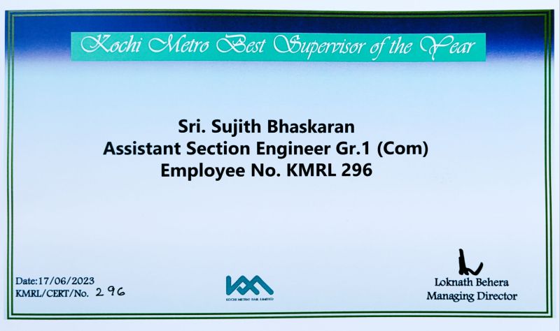 Sujith Bhaskaran on LinkedIn: #kmrl #team #6thanniversary #motivation # ... Sujith Bhaskaran on LinkedIn: #kmrl #team #6thanniversary #motivation # ...