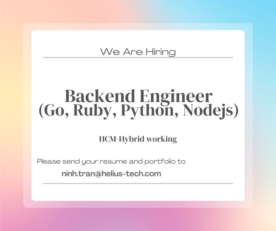 Ninh Tran on LinkedIn: #backend #python #nodejs #go #ruby #backend # ... Ninh Tran on LinkedIn: #backend #python #nodejs #go #ruby #backend # ...